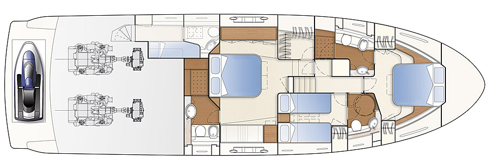 Ferretti 592 - eine Yacht von Charterboote.de - Charterboote.de