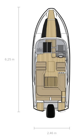 Flipper 640 DC - eine Yacht von Charterboote.de - Charterboote.de